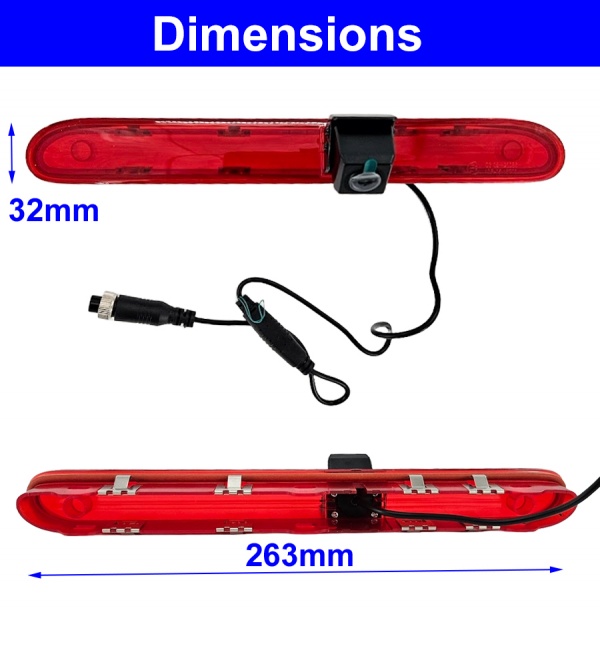 Peugeot Expert / Traveller, Vauxhall Opel Vivaro & Toyota Pro Ace Brake Light Reversing Camera ...